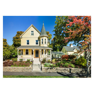 Draper Front with Wrap-Around Porch and Tower - Victorian - Exterior ...