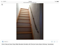 Narrow stairs, no railing now. What to do?