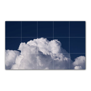 Clouds Ceramic Tile Wall Mural HZ500370, 40" Wide x 24" High ...