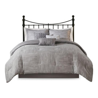 Grayson Seersucker 7-Piece Comforter Set, Belen Kox - Contemporary ...