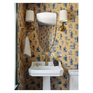 Chicago Historic Foursquare - Craftsman - Powder Room - Chicago - by ...