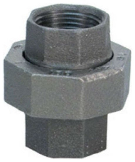 Anvil® 8700163200 Female Pipe Thread Union, 2", Black Finish, 2 ...