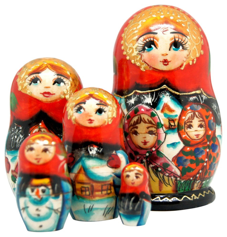 5N The Best Friends Nested Doll - Contemporary - Decorative Objects And ...