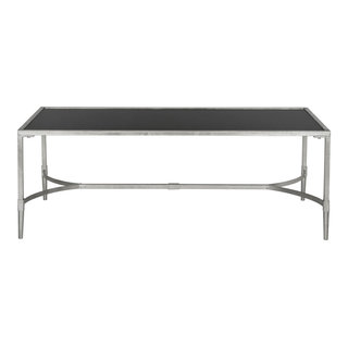 Caleb Coffee Table Silver/ Tempered Glass Top - Modern - Coffee Tables ...
