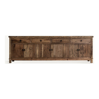 Elm Wood 4-Drawer Sideboard, Vical Home Tuam - Rustic - Buffets And ...