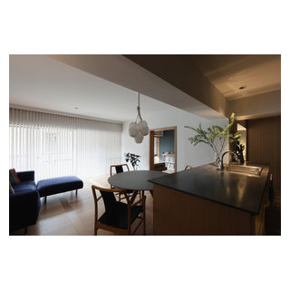 一室空間のLDK - Modern - Living Room - Tokyo Suburbs - by 義山建築設計事務所 | Houzz