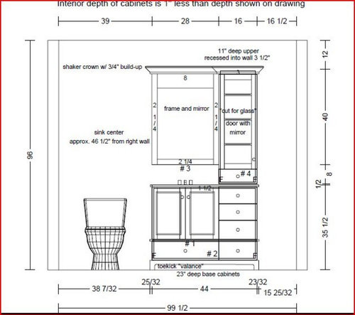 Do these custom vanity proportions look right?