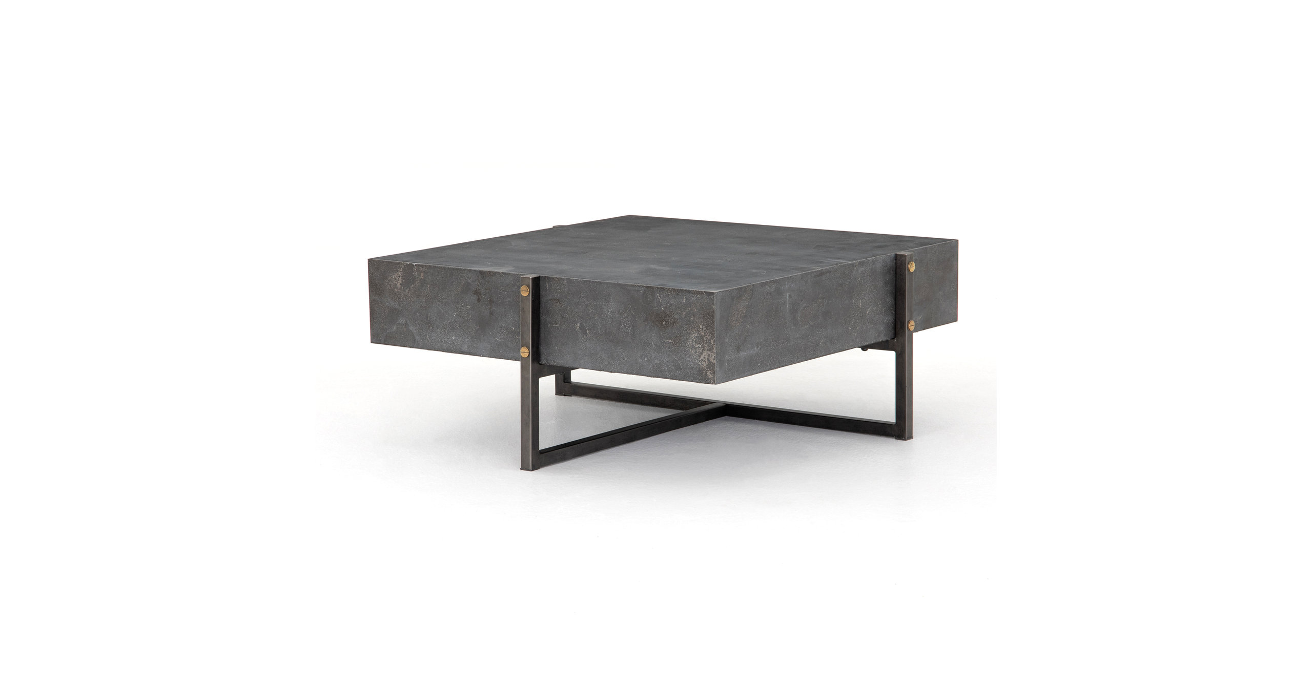 Keppler Square Coffee Table-Bluestone - Industrial - Coffee Tables - by ...