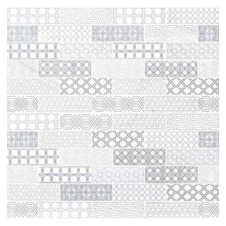 Abani 2x6 White Honed Encaustic Pattern Subway Tile - Contemporary ...
