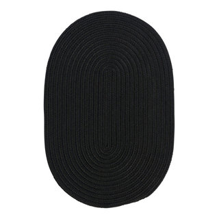 Colonial Mills Boca Raton Br42 Black Area Rugs, 5x7 - Contemporary ...