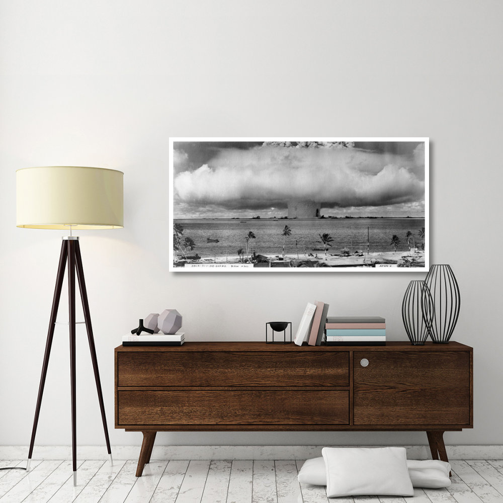 "Bikini Atoll - Operation Crossroads Baker Detonation, 1946" Paper Art ...