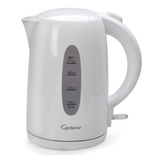 Capresso White 1.7 Liter Electric Water Kettle - Transitional - Kettles ...