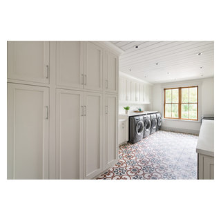 Captivating Custom Colonial in Chatham NJ - Farmhouse - Laundry Room ...