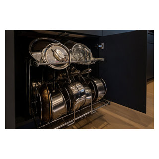 Integrated Pot Pull-Out - Contemporary - Kitchen - New York - by ...