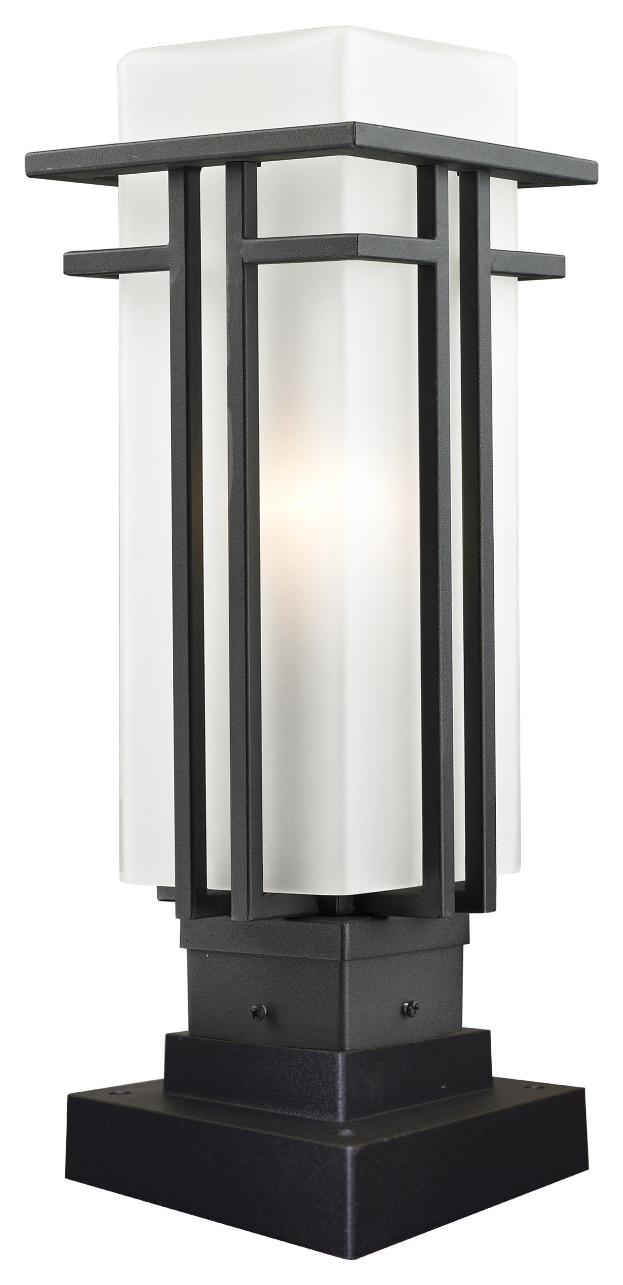 Z-Lite Outdoor Pier Mount Light, Black, 549PHM-SQPM-BK - Modern - Post ...