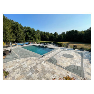 The Concord Château - pool and backyard oasis - Contemporary - Pool - Boston - by Single Source ...