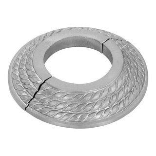 Triple Roped Radiator Flange Satin 1-1/2" (IPS)pipe 1-7/8" inside dia ...