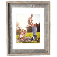 16" X 20" Rustic Reclaimed Wood Picture Frame - Rustic - Picture Frames ...