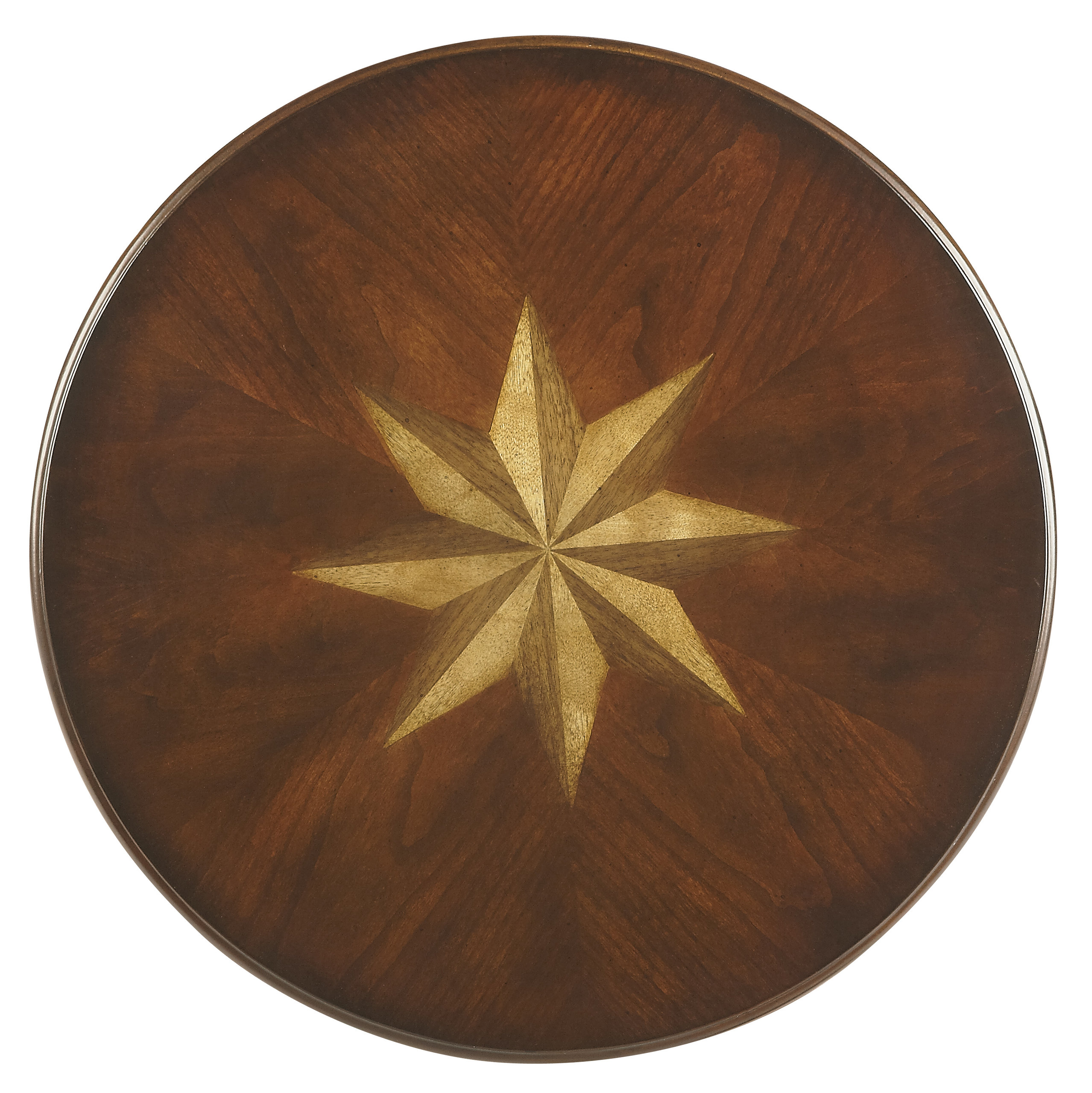 Isla Olive Ash Burl Accent Table - Asian - Side Tables And End Tables ...