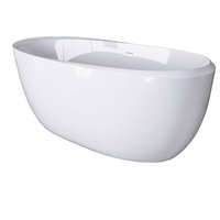Acrylic Roll-Top Freestanding Flatbottom Soaking Bathtub - Contemporary ...