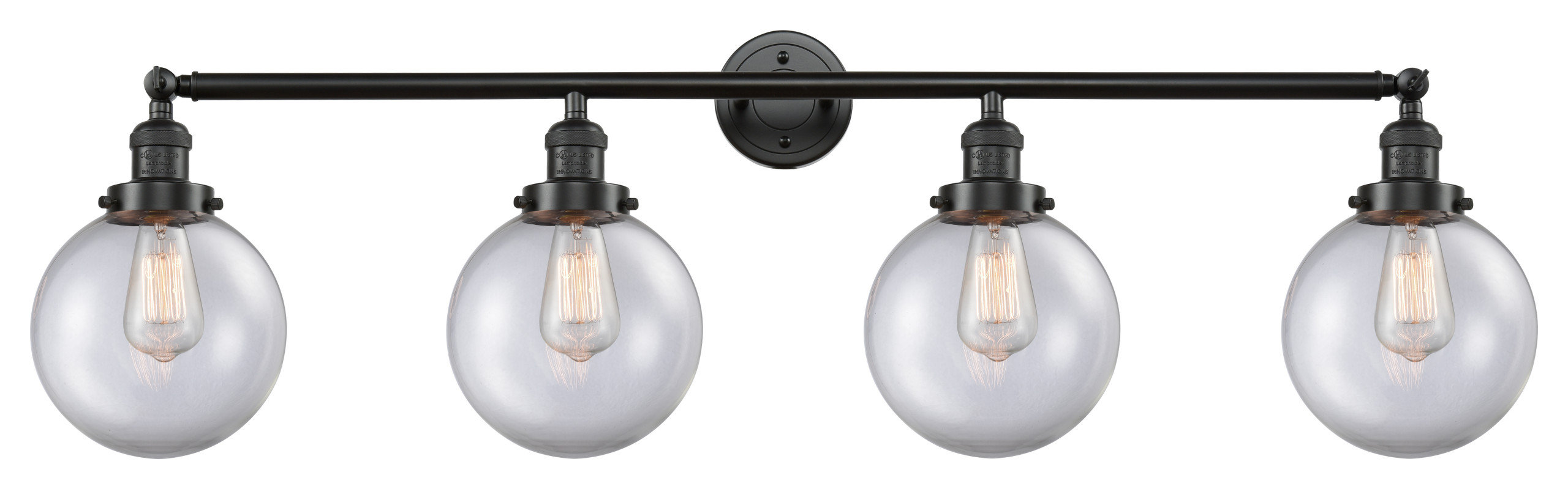 Innovations 215-Ab-S-G202-8-Led 4 Light Dimmable LED Adjustable Vanity ...