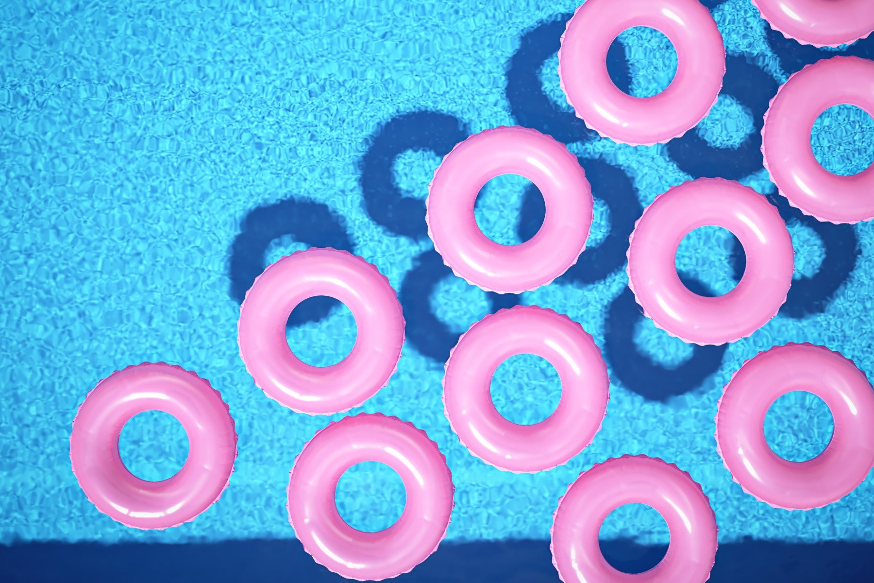 "Pink Tubes" Painting Print on Canvas, 36"x24" - Contemporary - Prints ...