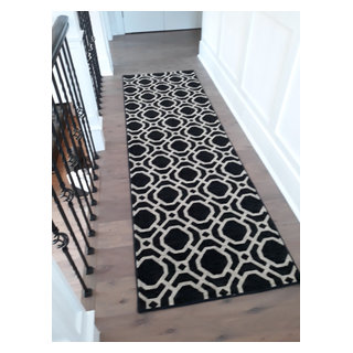 Custom Black Carpet Runner - Modern - Hallway & Landing - Newark - by ...