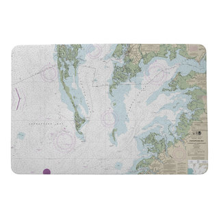 Betsy Drake - Pocomoke and Tangier Sounds, VA Nautical Map Large Door ...