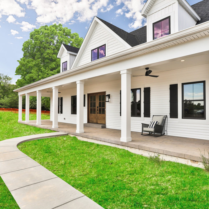 Fotos de exteriores | Diseños de exteriores de estilo de casa de campo ...