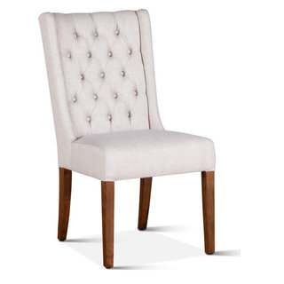Chloe Natural Dining Chair, Set of 2 - Transitional - Dining Chairs ...