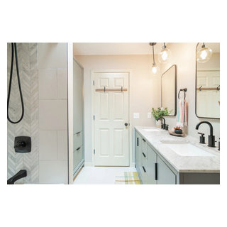 Maple Grove Main Floor Bath - Scandinavian - Bathroom - Minneapolis ...
