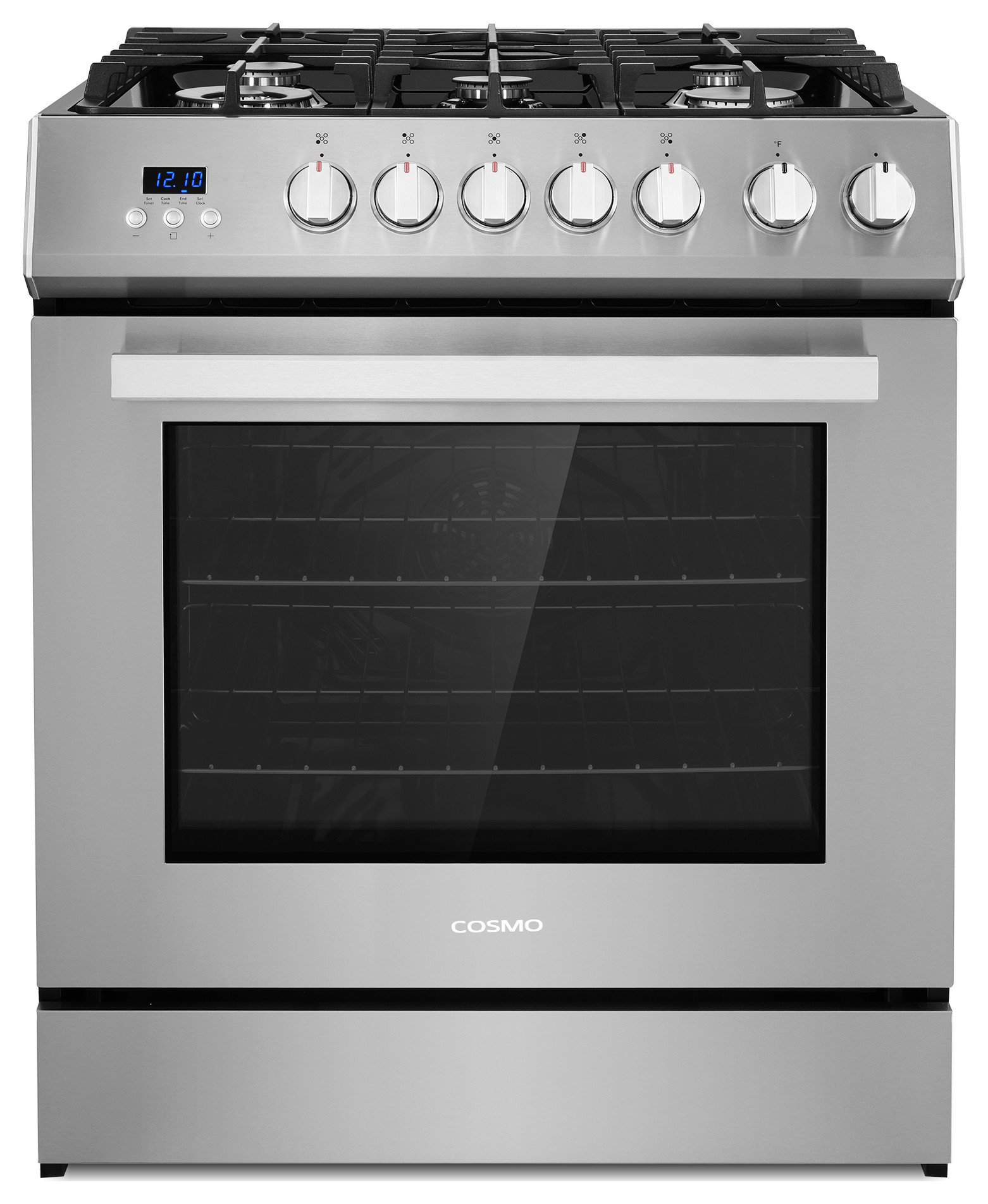 Cosmo COS-305AGC 30" 5.0 cu.ft. Single Oven Gas Range With 5 Burner ...