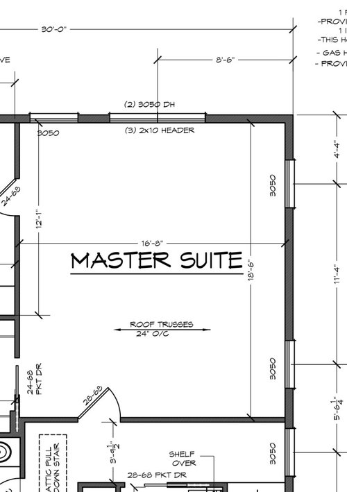 Window spacing for bedroom and living room
