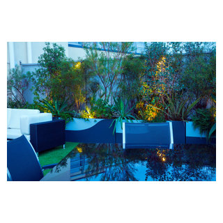 Thames Barrier Roof Garden: River Terrace Panoramas - Modern - Patio ...