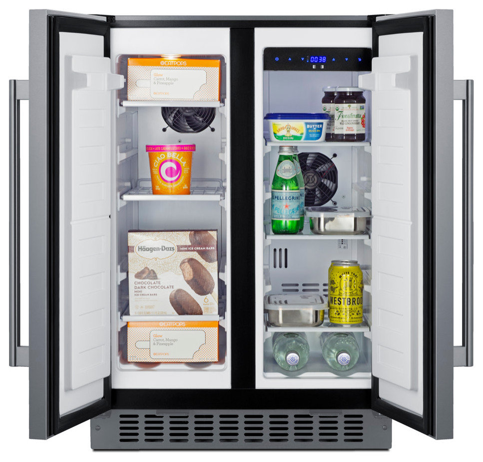 Summit FFRF24SSC 24"W 3.78 Cu. Ft. Compact Refrigerator - Modern ...