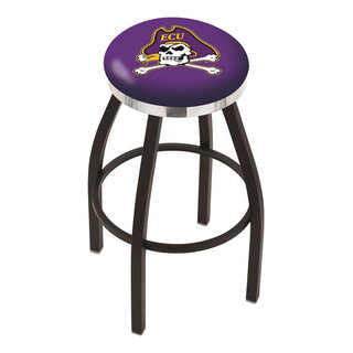 Holland L8B2C East Carolina 30" Swivel Bar Stool - Black/Chrome ...