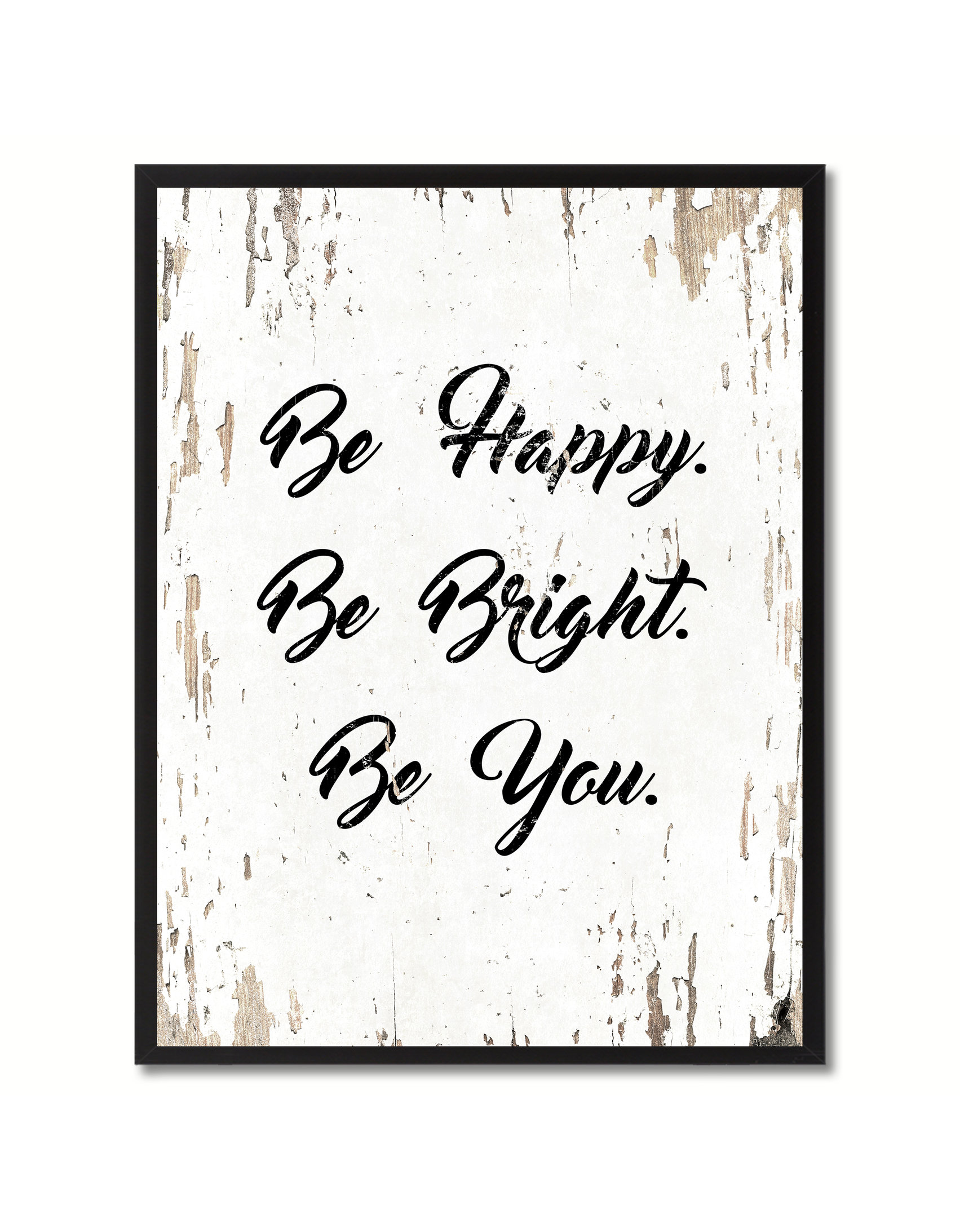 Be Happy Be Bright Be You Motivation Quote, Canvas, Picture Frame, 13 ...
