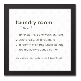 Designs Direct Creative Group Laundry Room Definition 12x12 Black ...