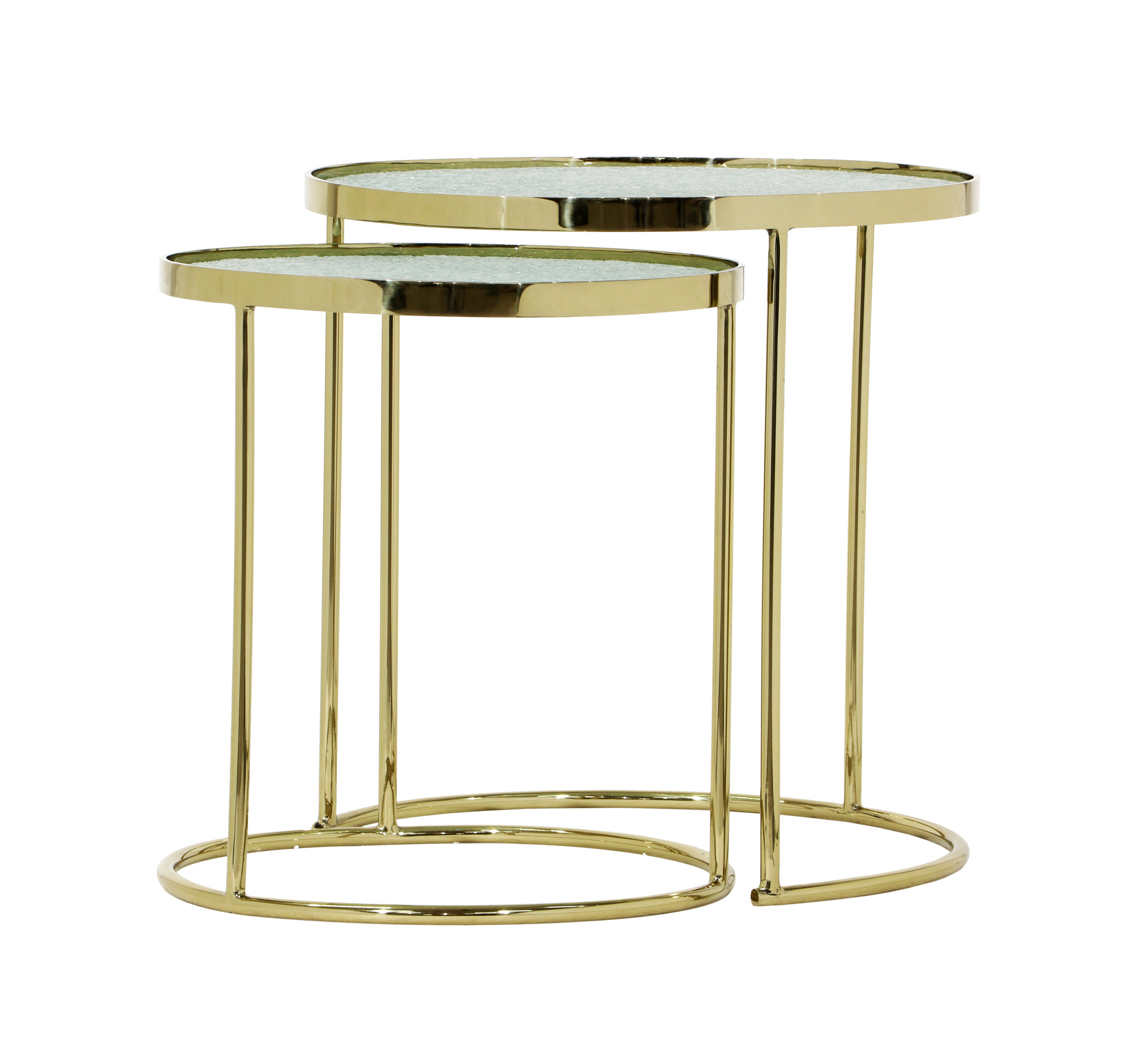 Bridget Nesting Tables - Set of 2 - Gold - Contemporary - Coffee Table ...