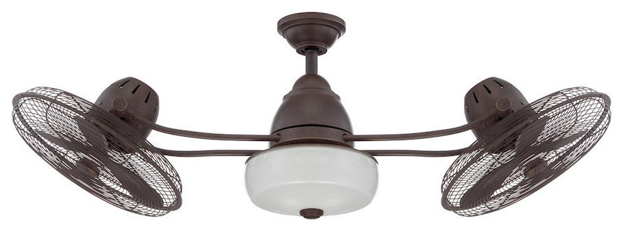 Craftmade 48" Bellows II Ceiling Fan, Aged Bronze Textured, 48 ...