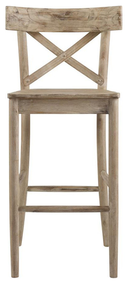 Transitional Style Keaton Bar Stool - Rustic - Bar Stools And Counter ...