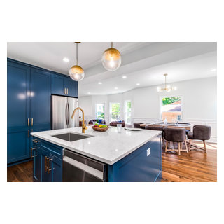 Blue kitchen design - Kitchen - Orlando - by Enigma Surfaces | Houzz