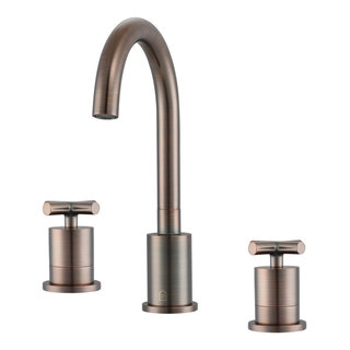 Ava Widespread Cross-Handle 3-Hole Bathroom Faucet in Oil Rubbed Bronze ...