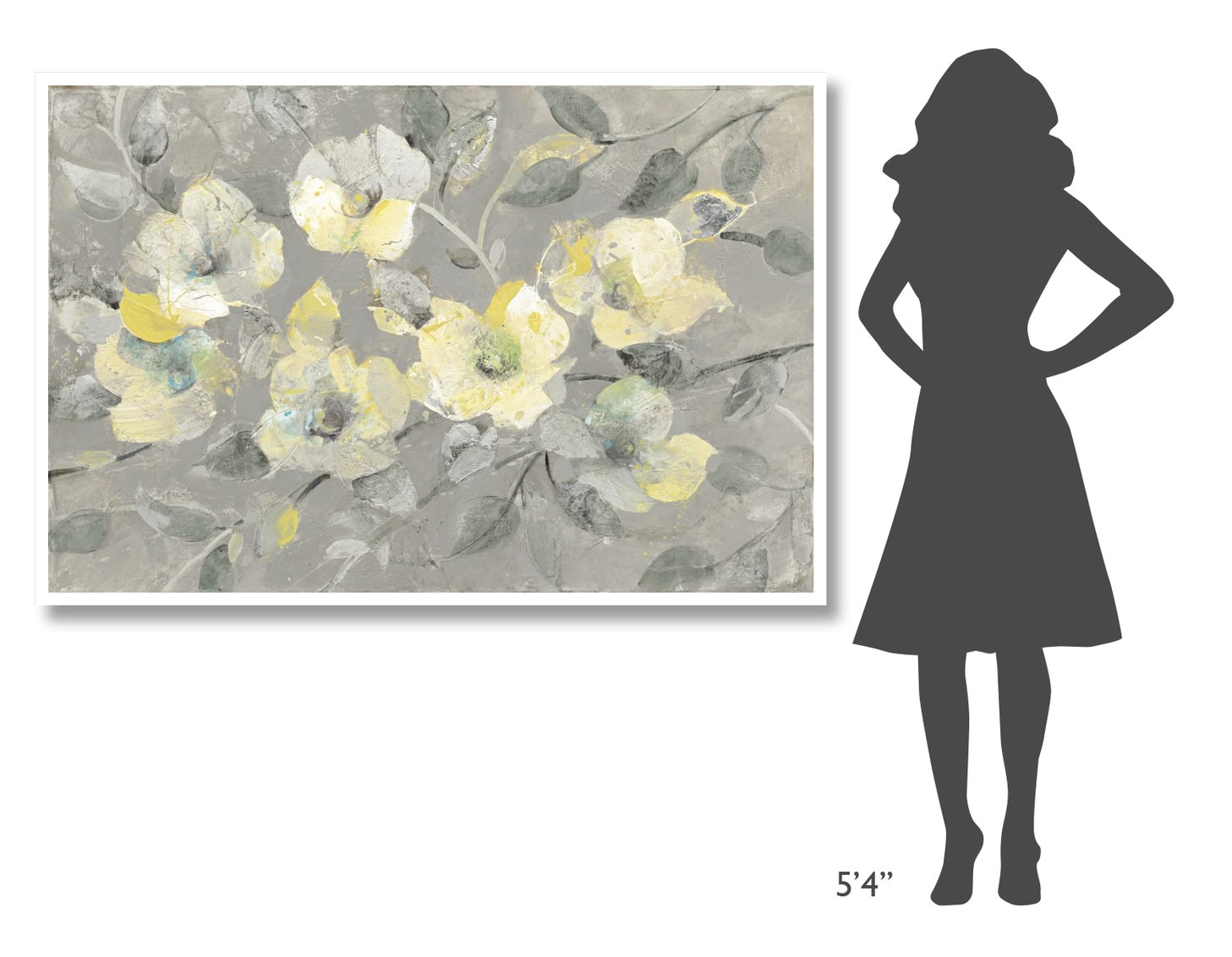 "Fading Spring Gray" Digital Paper Print by Albena Hristova, 20"x14 ...