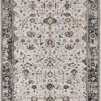 KAS Inspire 7500 Empera Traditional Rug, Ivory and Gray, 5'3"x7'7 ...