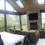 Sammamish Outdoor Living and Backyard Makeover - Transitional - Deck ...