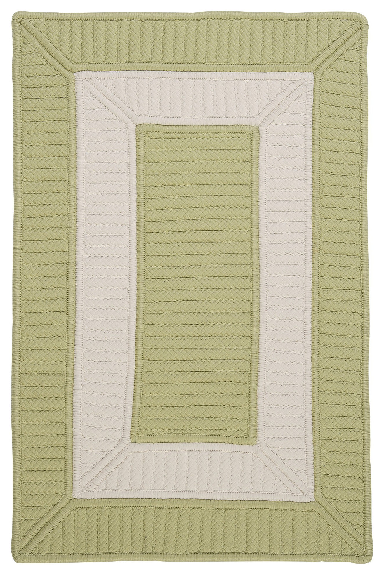 Colonial Mills Rope Walk Cb96 Celery Area Rugs, 2x6 Rectangle ...