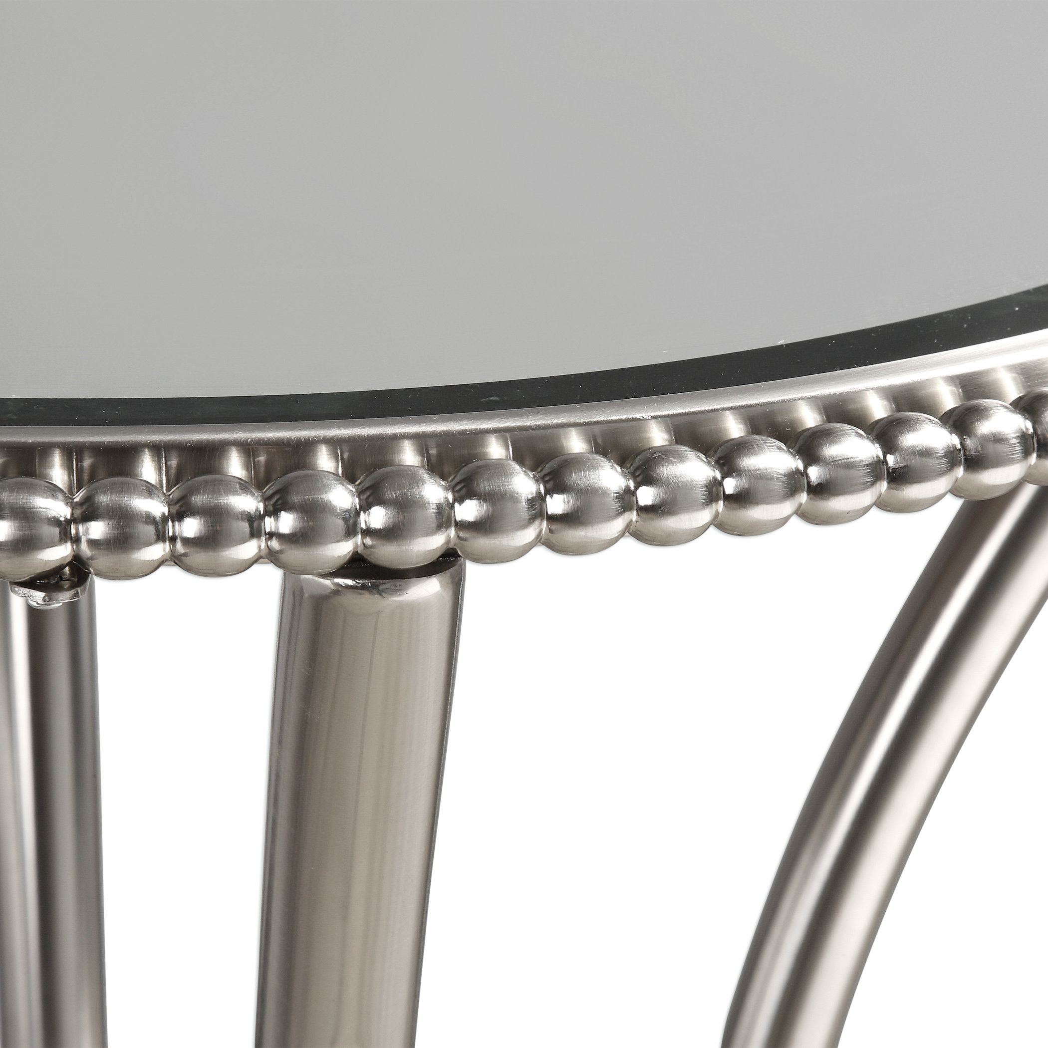 Uttermost Sherise Beaded Metal Accent Table - Contemporary - Side ...