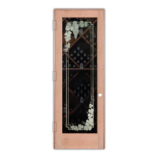 Wine Door - Vineyard Grapes Garland - Primed - 28" x 80" - Book/Slab ...