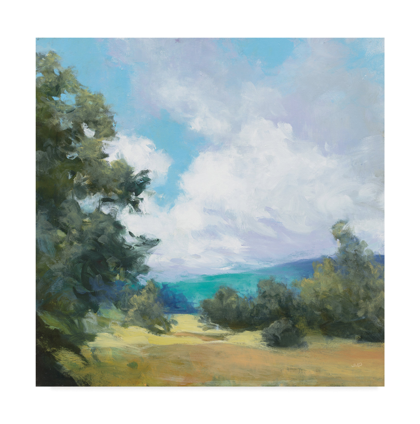 Julia Purinton 'Hedgerow I' Canvas Art, 24"x24" - Contemporary - Prints ...